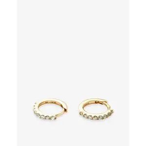 MISSOMA Classic Diamond Huggies Earrings