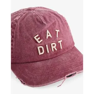 DUKE + DEXTER Eat Dirt Embroidered Cotton Cap