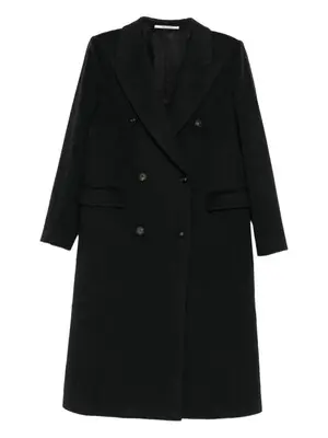 Tagliatore Double Breasted Cashmere Coat - Grey