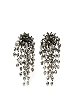 Isabel Marant Étoile Hanabi Beaded Earrings With Clip - Metallic