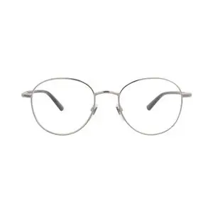 Gucci Round-frame Metal Optical Frames 'ruthenium Transparent - Black