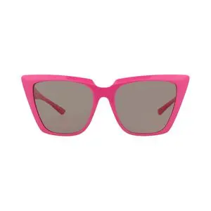 Balenciaga Cat Eye Frame Acetate Sunglasses 'fuchsia/brown - Pink