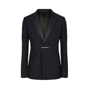 Givenchy Evening Jacket With Metal Clip Closure 'night - Blue