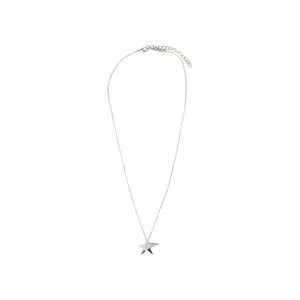 FERRAGAMO Crystal Embellished Star Necklace - Silver