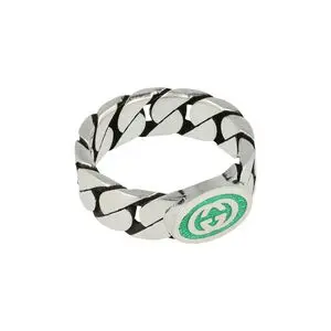 Gucci Sterling Interlocking G Ring - Silver