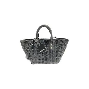 Balenciaga Bistro Xs Strap Basket Tote Bag 'black' Black