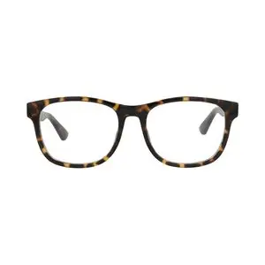 Gucci Square-frame Injection Optical Frames 'havana Transparent - Multicolor