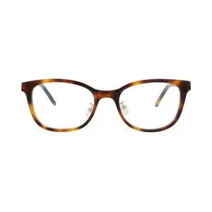 Saint Laurent Round-frame Acetate Optical Frames 'havana Gold Transparent - Multicolor