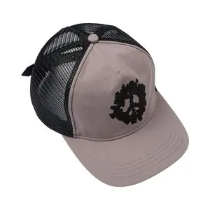 DENIM TEARS Peace Wreath Trucker Hat - Tan