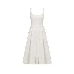 Women's Square Neck Midi Dresses