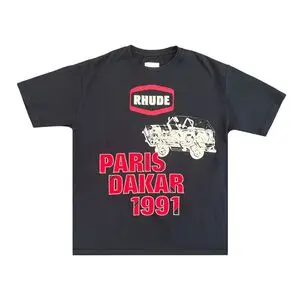 Rhude Awd Patch Tee 'vintage /white/red - Black
