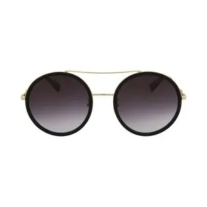 Gucci Round-frame Metal Sunglasses /gold/grey - Black