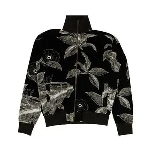 Givenchy Printed Zip Up Sweatshirt - Black