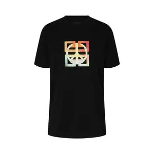 Givenchy 4g Peace Logo Graphic T-shirt - Black