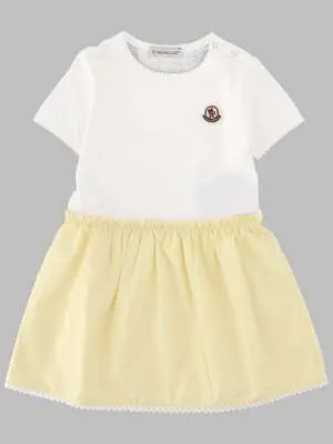 Moncler Cotton Cut-out Sleeve Dress