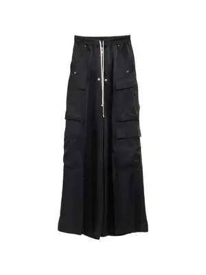 Rick Owens Charmeuse Drop Crotch Cargo Pants