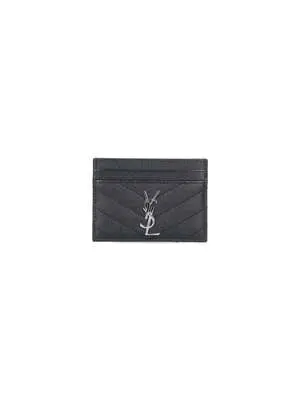 Saint Laurent Calf Leather Wallet - Black