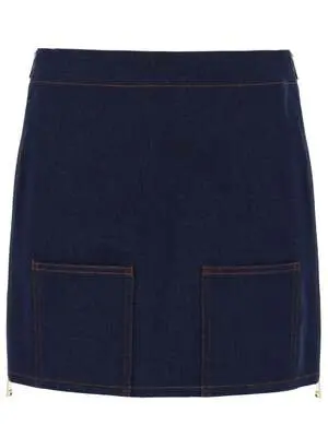 Fendi Cotton Denim Mini Skirt