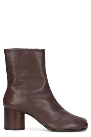 MAISON MARGIELA Tabi Leather Boots With Square Heel