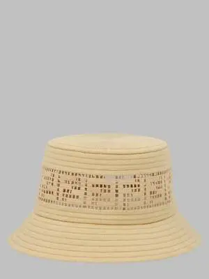 Fendi Raffia Bucket Hat - Beige