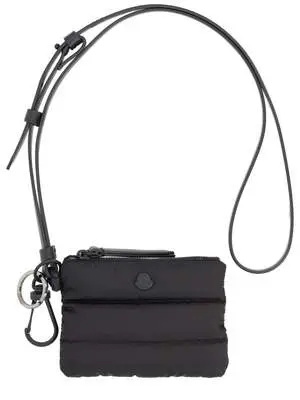 Moncler Caradoc Mini Card Holder With Leather Inserts - Black
