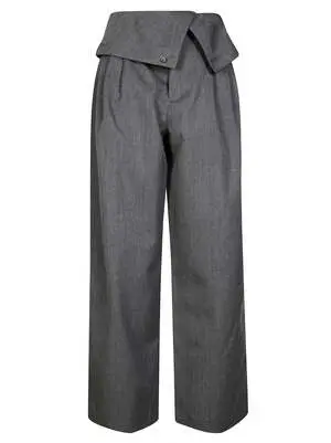 JW Anderson Fold-over Wool Trousers