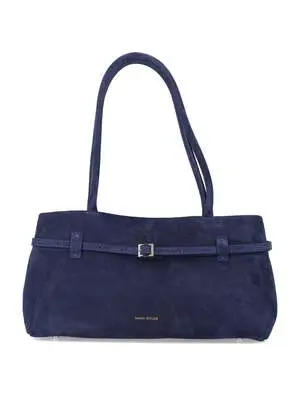Manu Atelier Suede Tote Bag - Blu