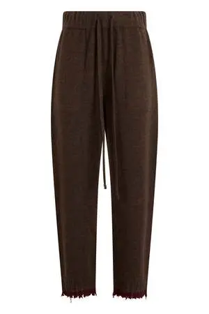 UMA WANG Cashmere Trousers - Brown