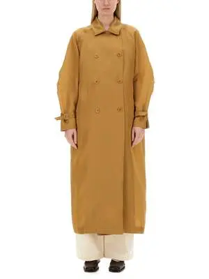 Max Mara Sacco Double-breasted Silk-organza Trench