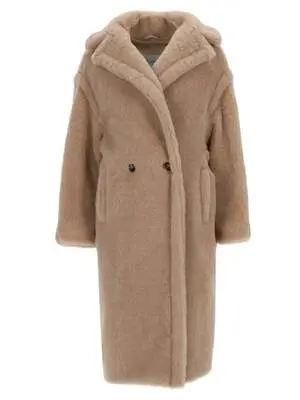 Max Mara Teddy Bear Icon Alpaca Wool & Cashmere Silk Jacket - Beige