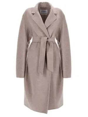 Max Mara Maxi Cashmere Trench Jacket Maceri - Beige