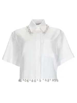 Sportmax Boxy Cotton Shirt For - White