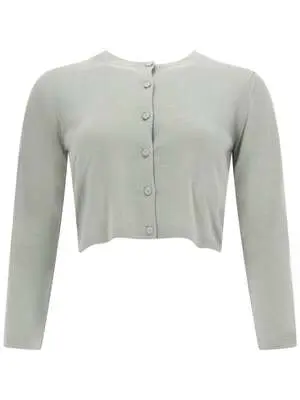 Max Mara Silk & Cashmere Cropped Cardigan