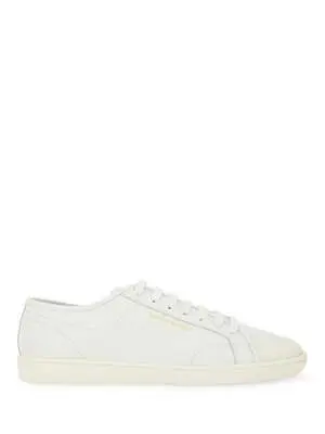 Saint Laurent Gym Leather Sneakers - White
