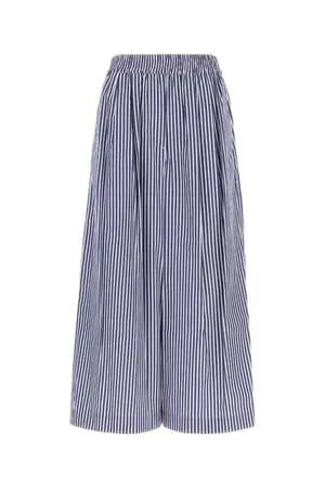 WEEKEND Embroidered Cotton Wide-leg Pants