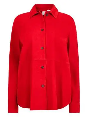 TOTEME Suede Leather Overshirt