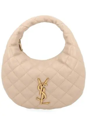 Saint Laurent SAINT LAURENT Lambskin Handbag Beige