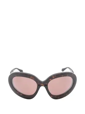 Alaïa Tortoiseshell Sunglasses - Black