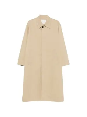 DUNST Cotton Blend Coat - Beige