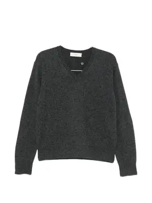 DUNST Wool And Cashmere V-necked Sweater