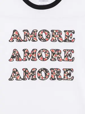 ALESSANDRO ENRIQUEZ Amore Print Cotton T-shirt