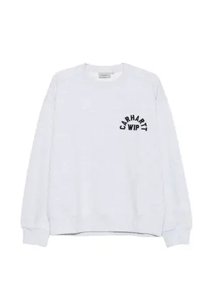 Carhartt Work In Progress Logo Cotton Sweatshirt - Grey
