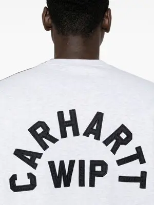 Carhartt Work In Progress Logo Cotton Sweatshirt - Grey