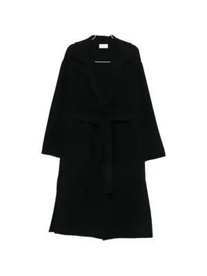 THE ROW Ciara Wool Long Coat - Black