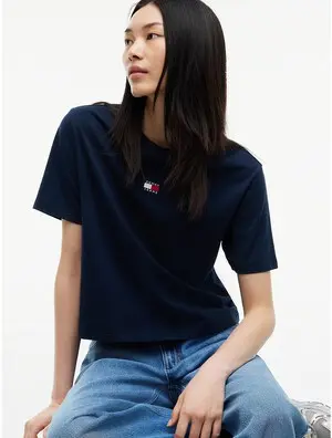 Tommy Hilfiger Badge Boxy T-shirt - Dark Blue