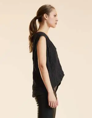 Cynthia Rowley Parchment Knit Tank