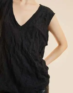 Cynthia Rowley Parchment Knit Tank