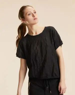 Cynthia Rowley Parchment Knit Tee