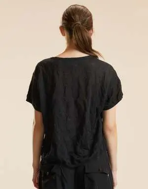 Cynthia Rowley Parchment Knit Tee