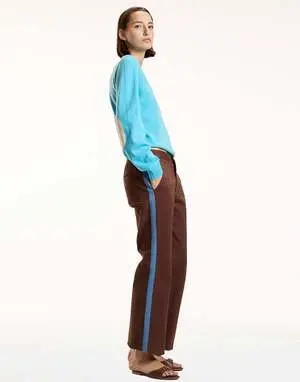 Cynthia Rowley Riley Side Stripe Cropped Flare - Brown